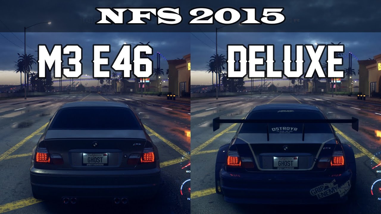 BMW M3 E46 vs BMW M3 E46 Deluxe - NFS 2015 (Drag Race) - YouTube