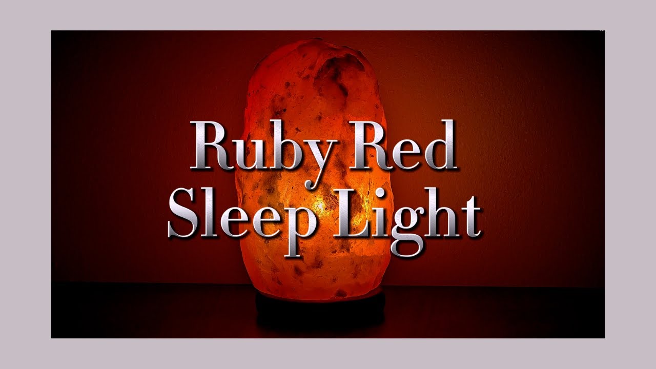 🌙 Ruby Red Salt Lamp for Better Sleep – Relax & Unwind Naturally - YouTube