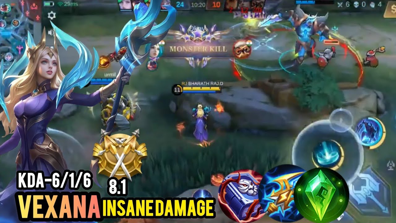 Vexana Continous magic damage build 2024 #mlbb #vexana - YouTube
