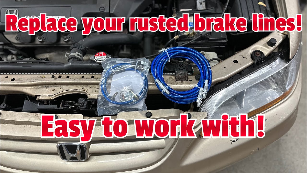 Honda and Acura rusted brake lines solution - YouTube