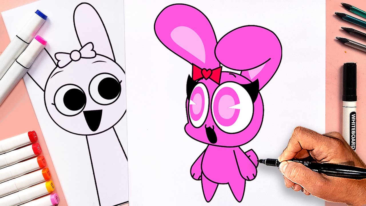 How to Draw Pinky and Popsik | Incredibox Sprunki - YouTube