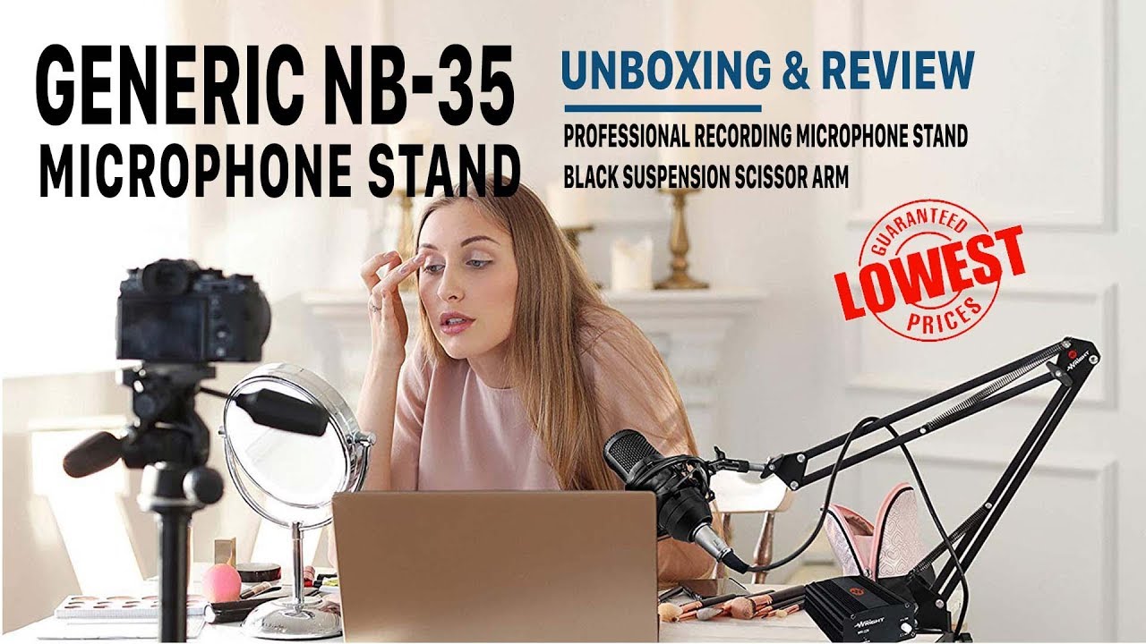 Generic NB-35 Professional Recording Microphone Stand (Unboxing ...