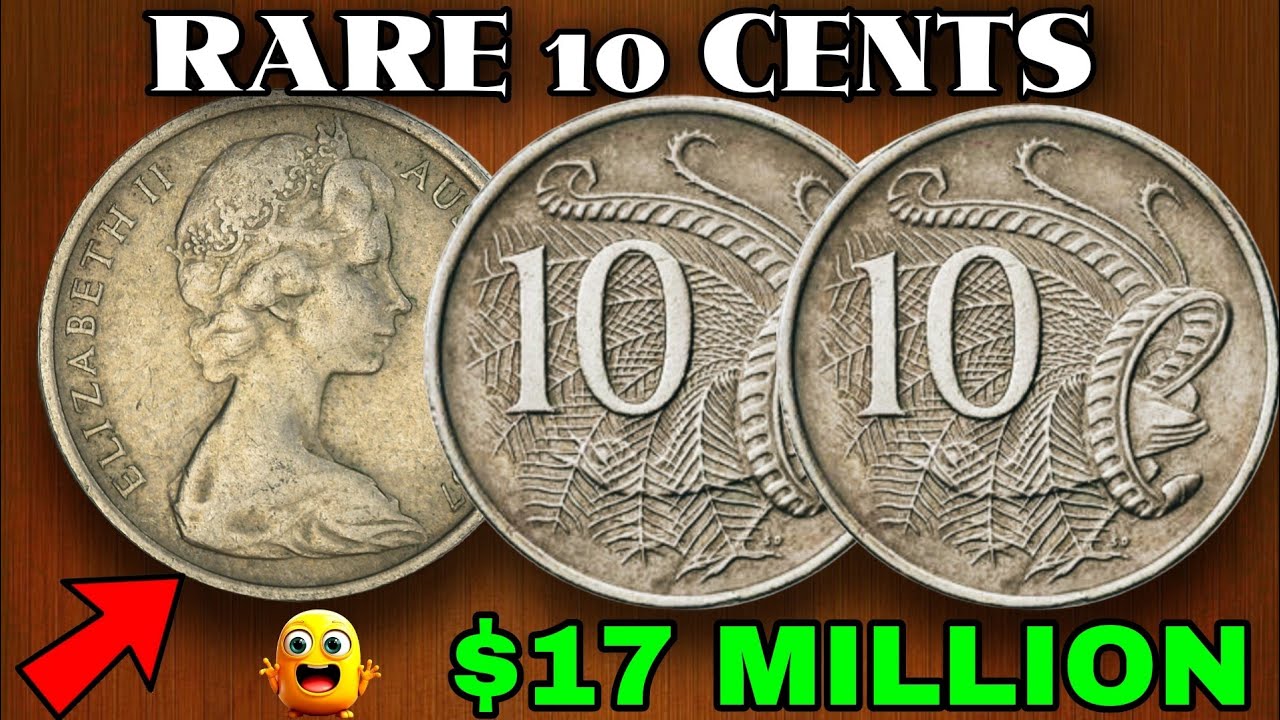 Most Valuable Australia Elizabeth 10 Cent - RARE Australian Currency 10 ...