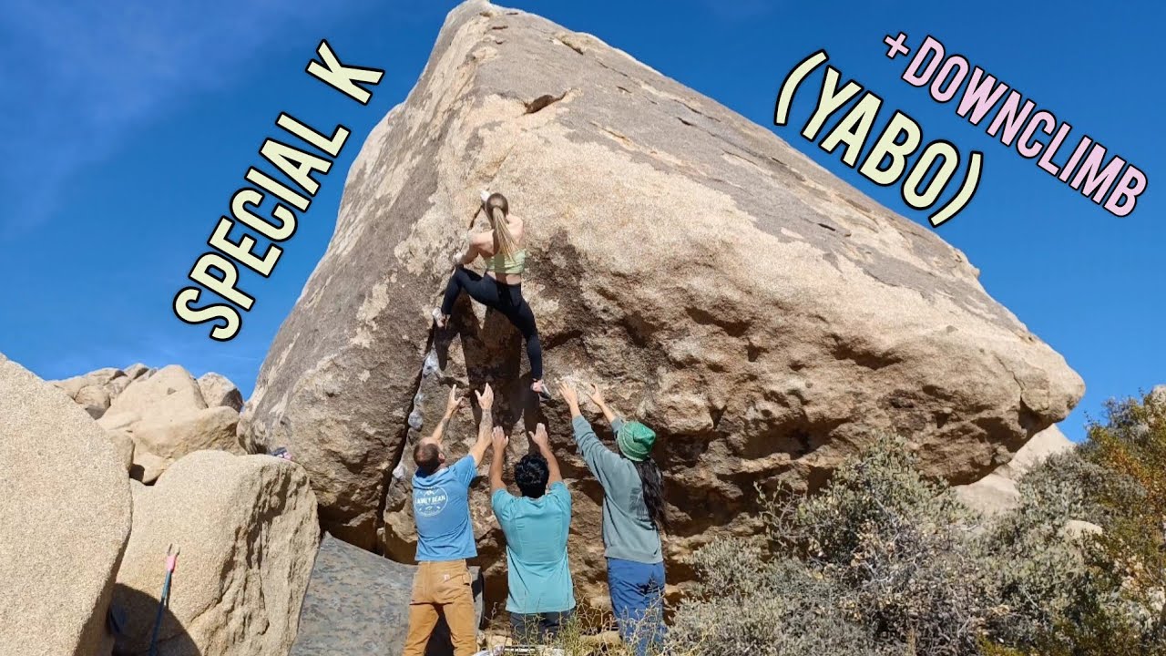 Special K*** 🥣 [Yabo] (V7) Flash + Downclimb - Joshua Tree - YouTube