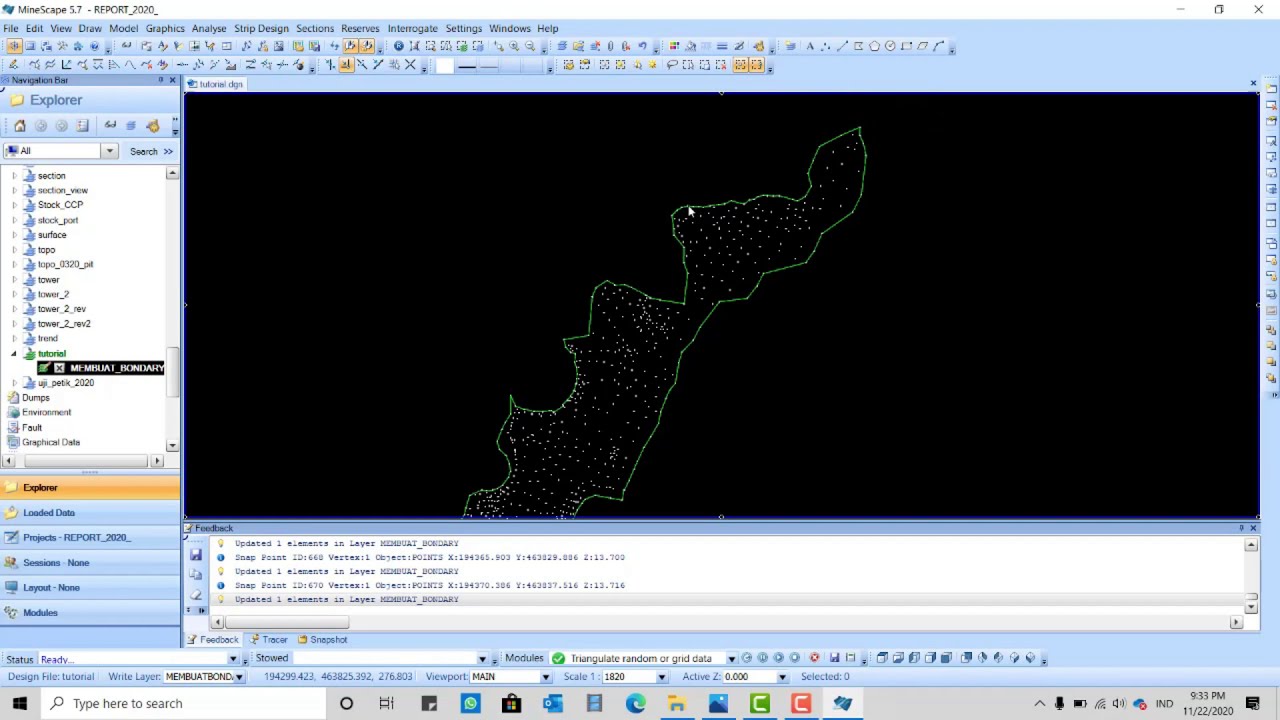 Lesson 04 - Membuat bondary polygon otomatis berdasarkan data point ...