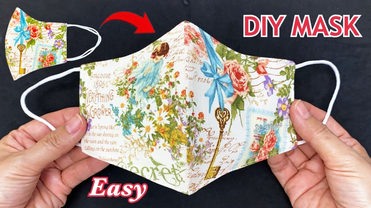 New Style Cute Mask Making Idea | Diy Simple Face Mask Easy Pattern ...