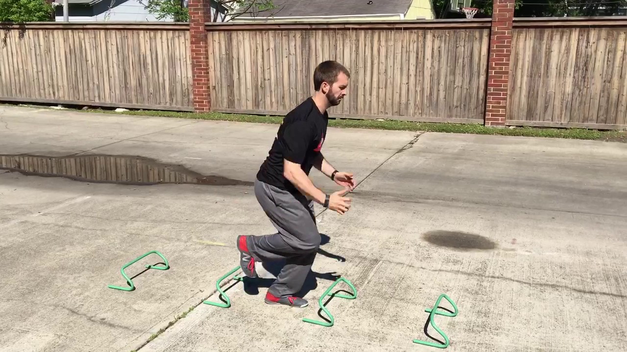 Single leg hurdle hop-Double contact - YouTube