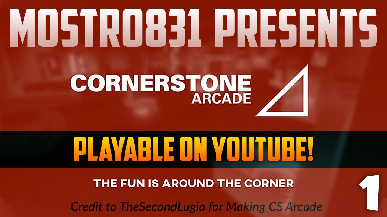 Cornerstone Arcade PLAYABLE ON YOUTUBE! 01 - YouTube
