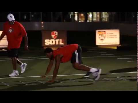 Defensive Line Drills | Hand Development - 13 | Hand Ladder 2 - YouTube