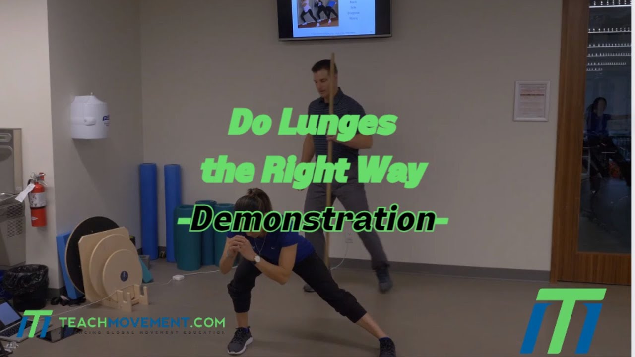 How to Do Lunges The Right Way - YouTube