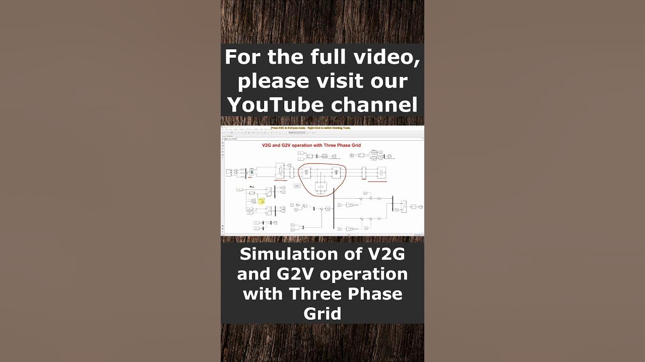 V2G G2V |MATLAB Simulation of V2G and G2V operation with Three Phase Grid - YouTube