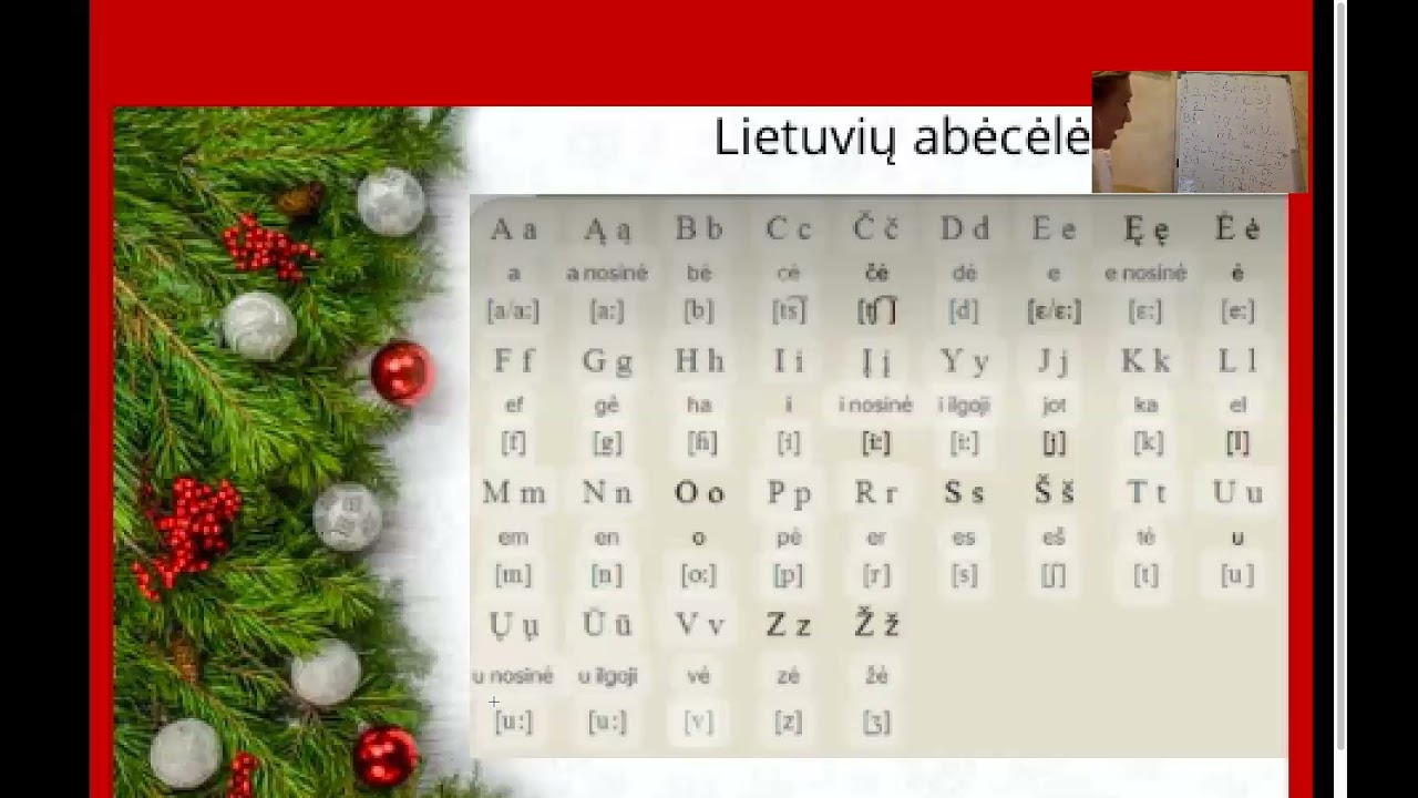 Литовский алфавит - Lietuvių abėcėlė (1 pamoka) - YouTube