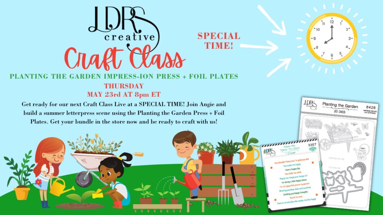 Craft Class Live! Planting a Letterpress Garden - YouTube