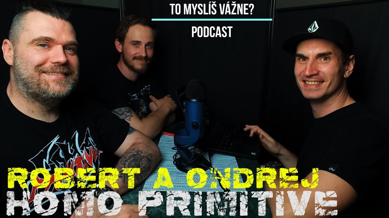 Spevák/gitarista Ondrej a bubeník Robert z thrash-metalovej kapely Homo ...