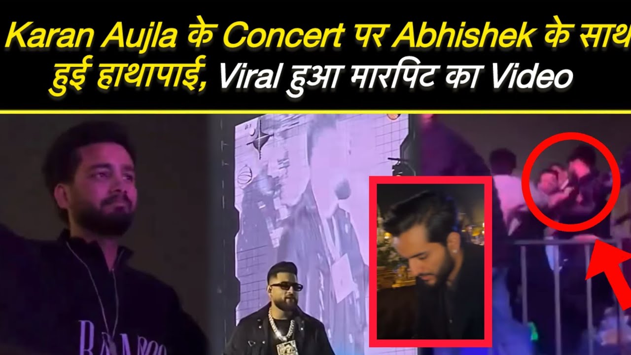 Fukra Insaan HUGE Fight at Karan Aujla Gurgaon Concert😱 | Elvish Yadav REACTION | Watch Video ...