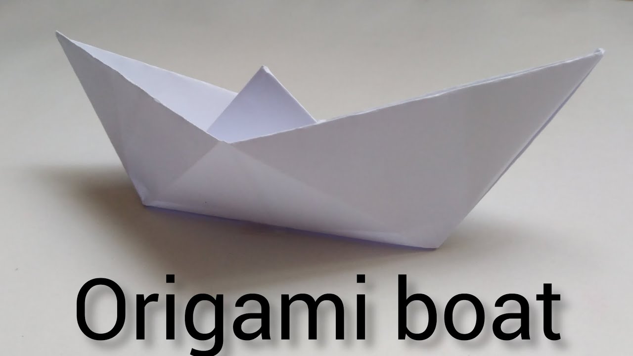 How to make an origami boat without using glue | Easy origami boat ...