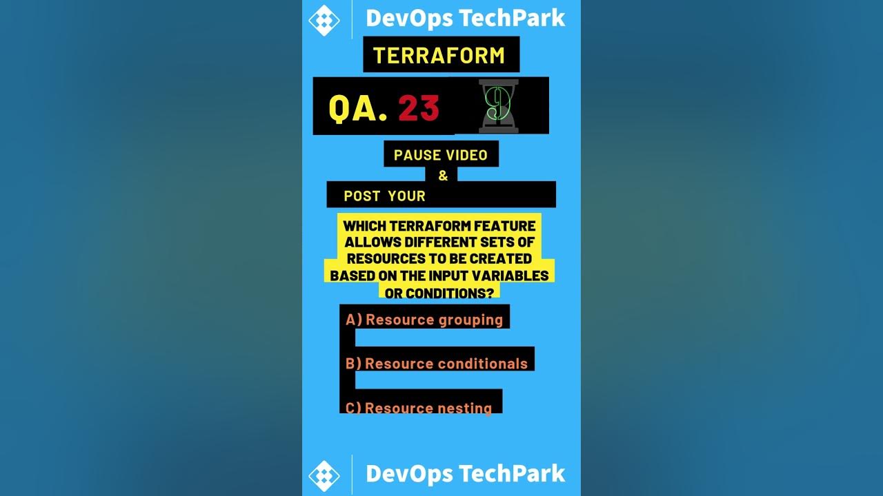 Terraform Q 23: Which Terraform Feature Allows Conditional Resource Creation? - YouTube