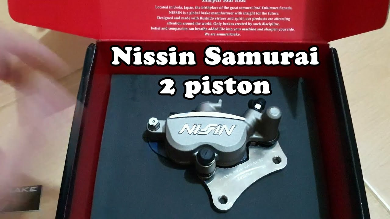 Nissin Samurai Kaliper 2 piston / 2 pistons caliper - YouTube