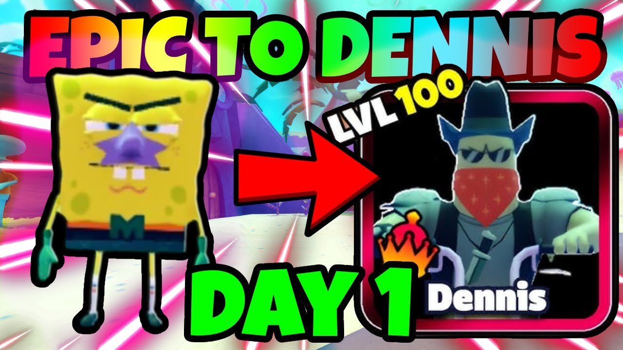 GOING FROM EPIC TO DENNIS IN SPONGEBOB TOWER DEFENSE! DAY 1 | SBTD ...
