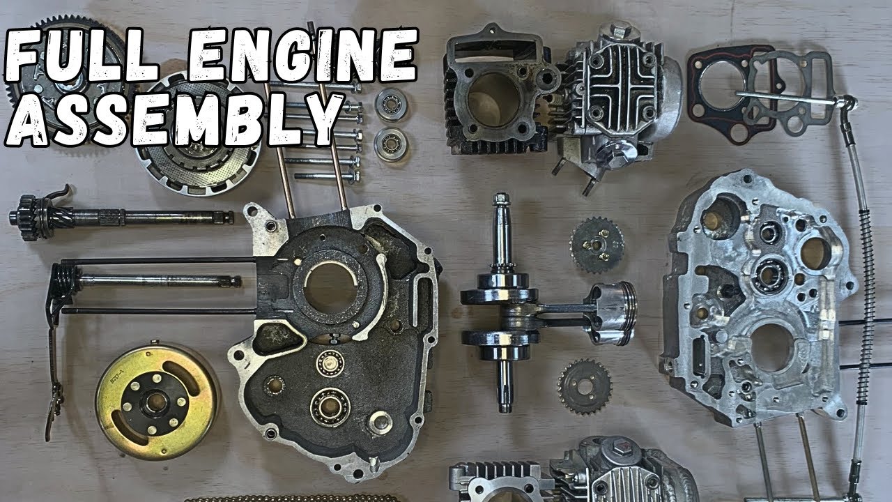 V Twin Engine ASMR - Full Assembly - YouTube