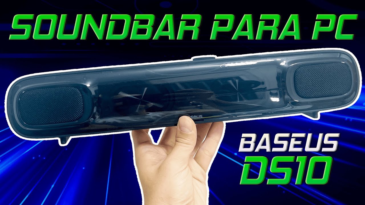 A MELHOR QUE ACHEI! Mini Soundbar PARA PC Baseus DS10 Com 20W - YouTube