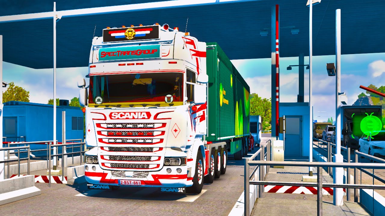 Scania Streamline V8 Realistic Driving | Used Plastics Delivery | ETS2 ...