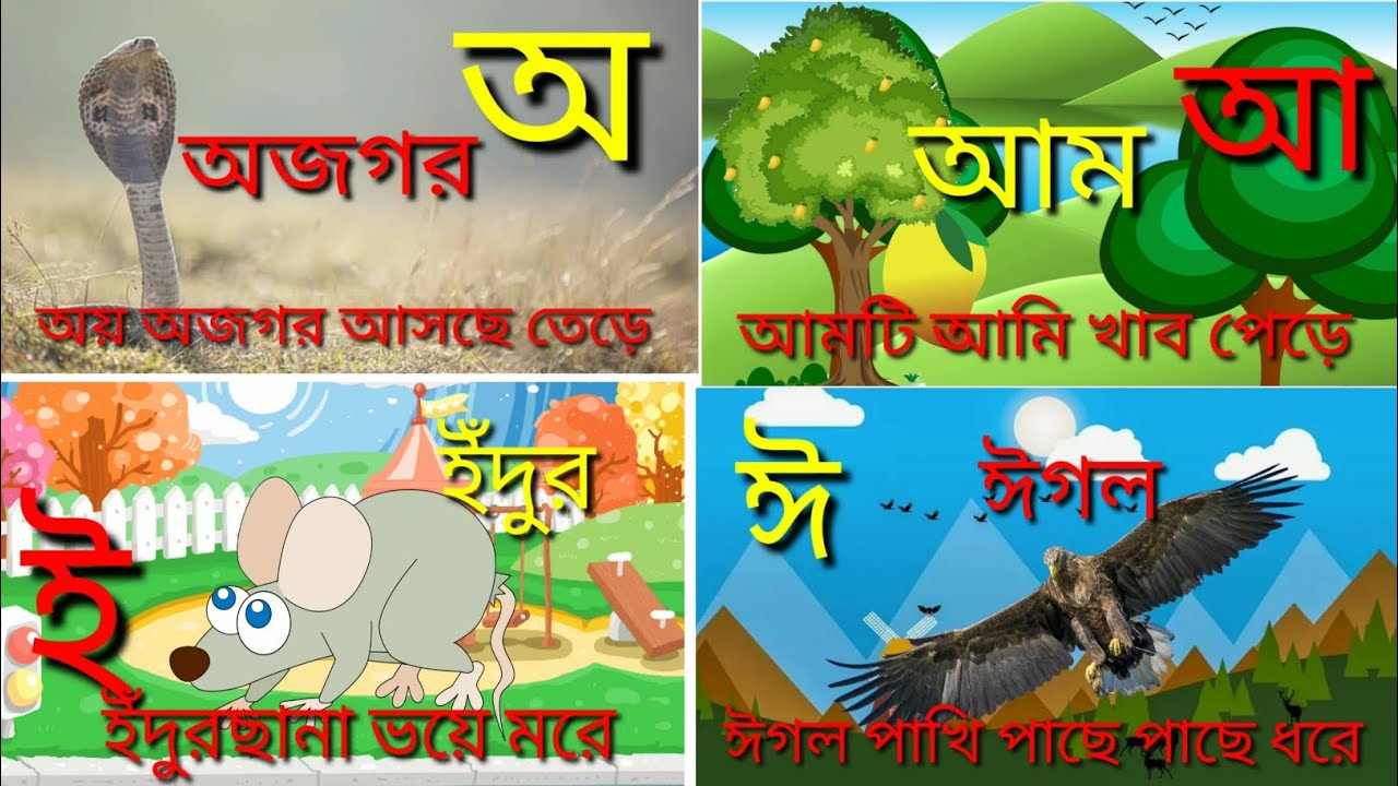 Aye ajagar।oi ojogor asche tere। অ'য় অজগর আসছে তেড়ে । Bengali rhymes । Chotoder Pathshala। TV ...