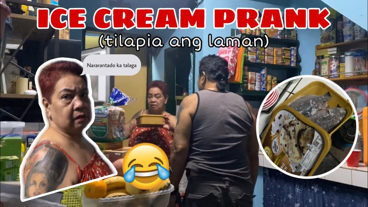 ICE CREAM PRANK (tilapia ang laman) - YouTube