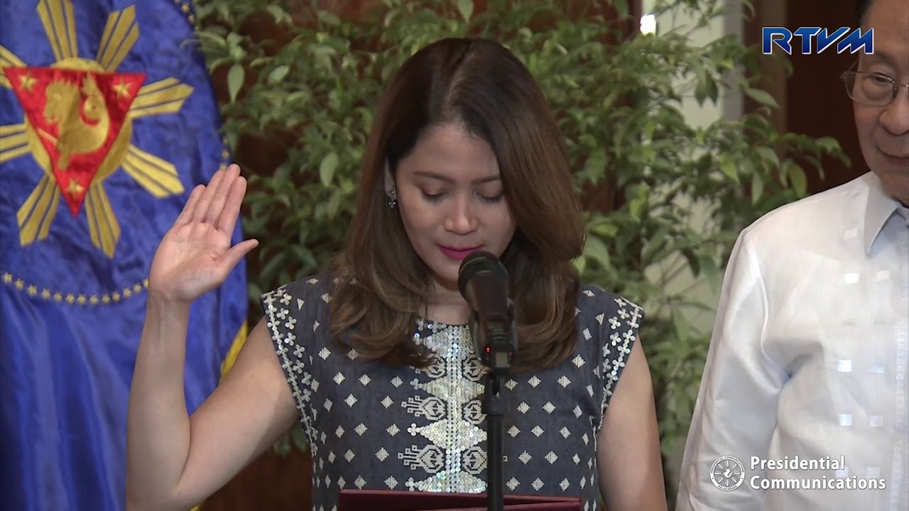 Oath Taking of Tourism Secretary Bernadette Romulo-Puyat 5/14/2018 ...
