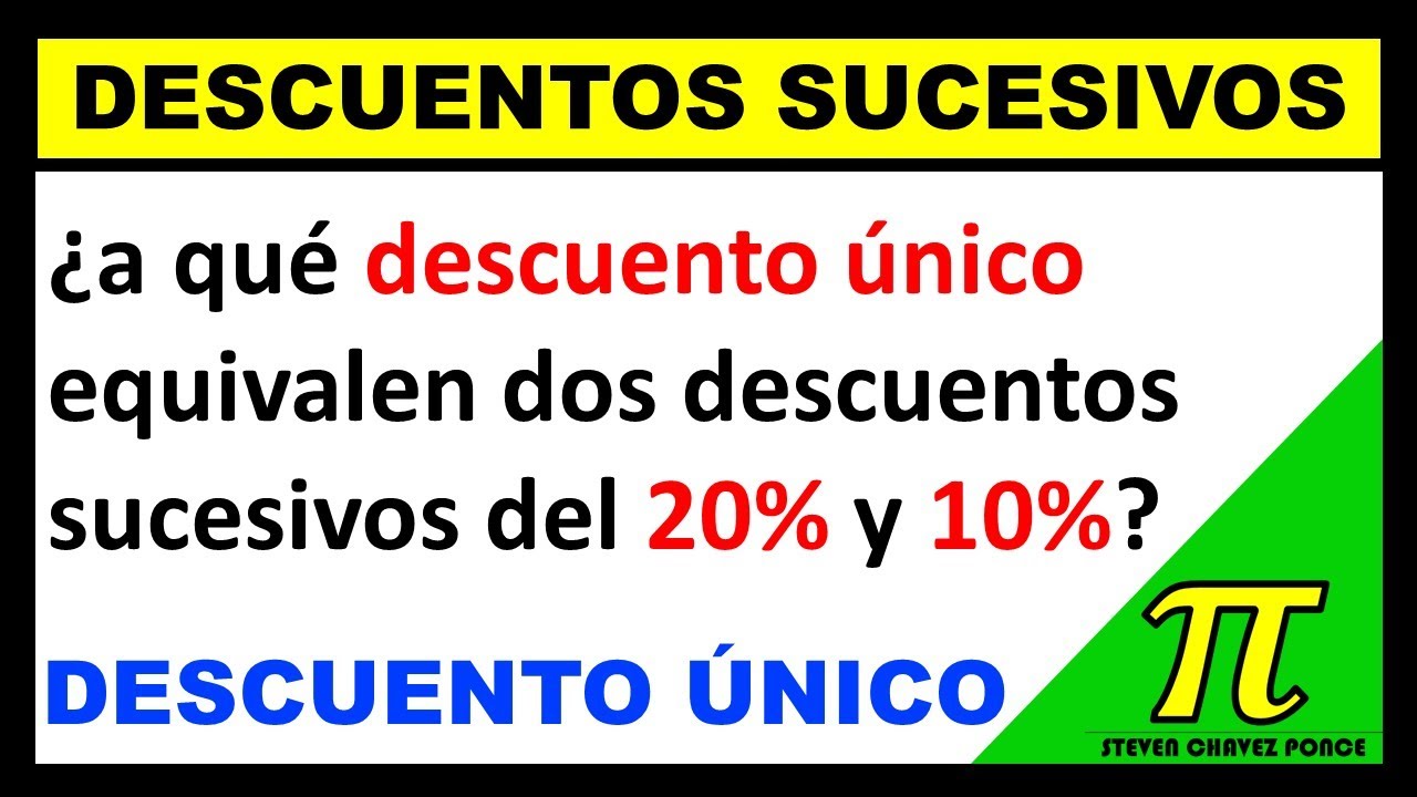 Descuentos Sucesivos Descuento nico Ejercicio Resuelto YouTube descuentos-sucesivos-descuento-nico-ejercicio-resuelto-youtube