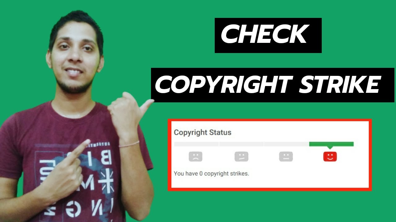 How To Check Copyright Strikes On Youtube || Copyright Status Check In ...