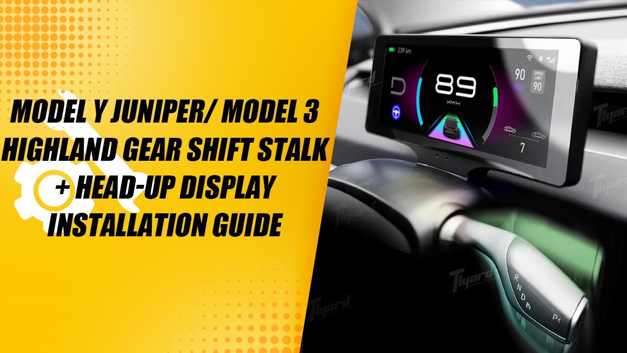 Model Y Juniper/ Model 3 Highland Gear Shift Stalk + Head-up Display ...