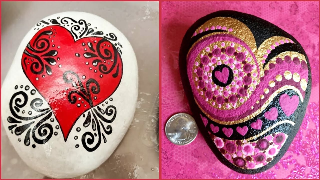 Top 70+ new and beautiful pebble stone painting ideas - YouTube