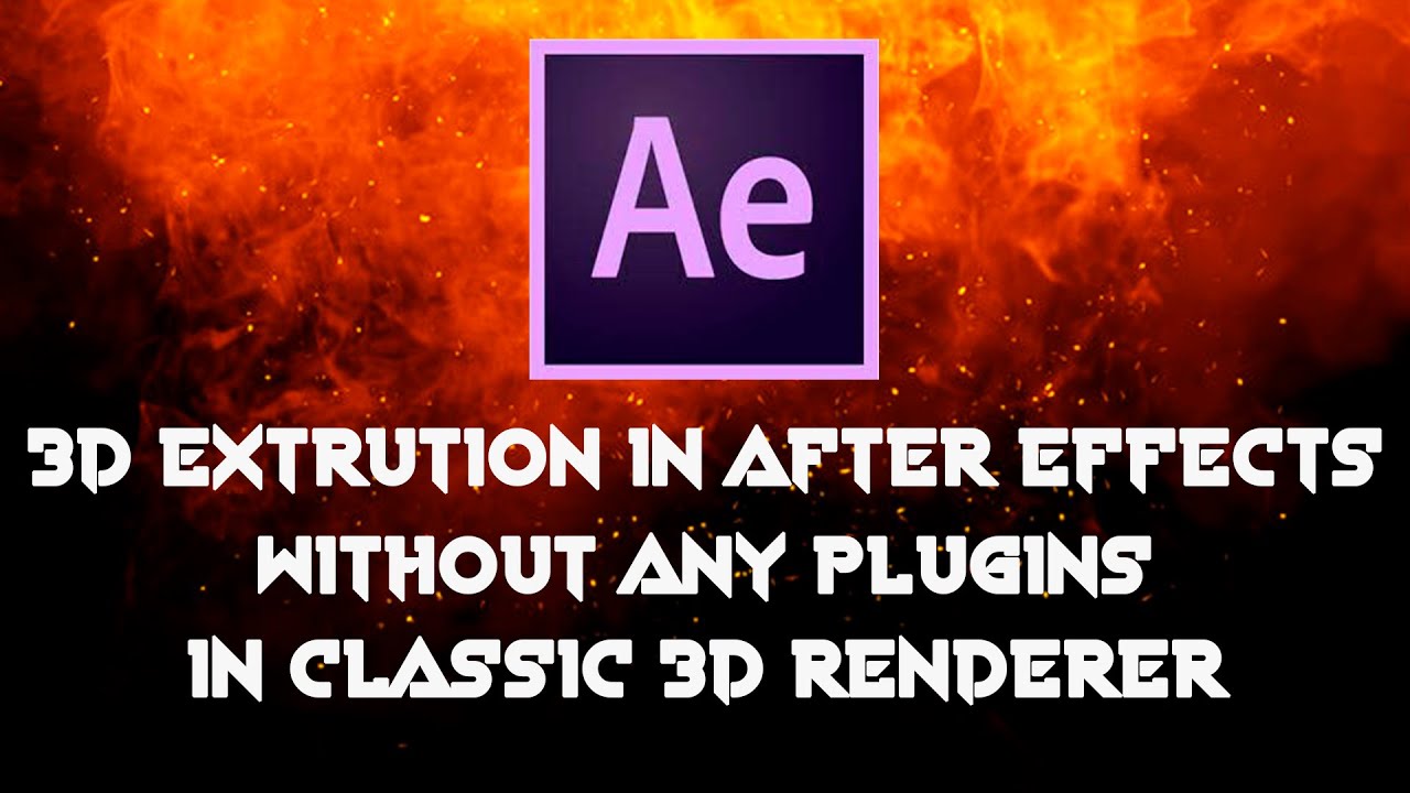 How to 3d extrude in after effects (classic 3d) without any plugin ...