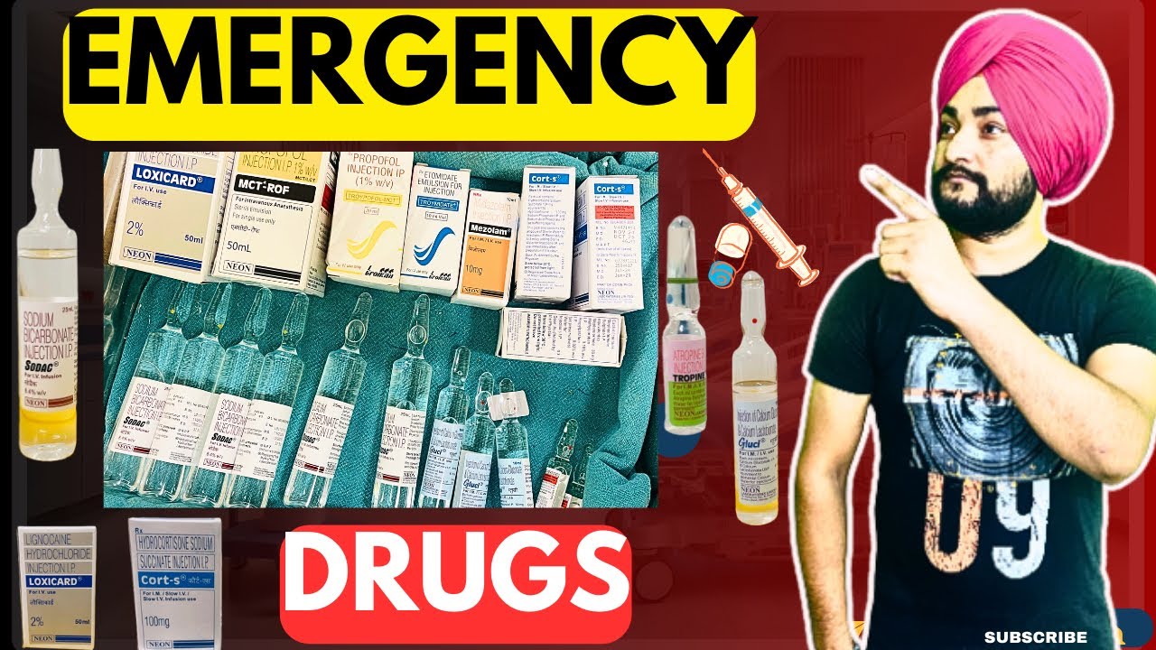 💊 Emergency Drugs💉 Used In Hospital Setting/ ICU/ High risk Medicine 💊 ...