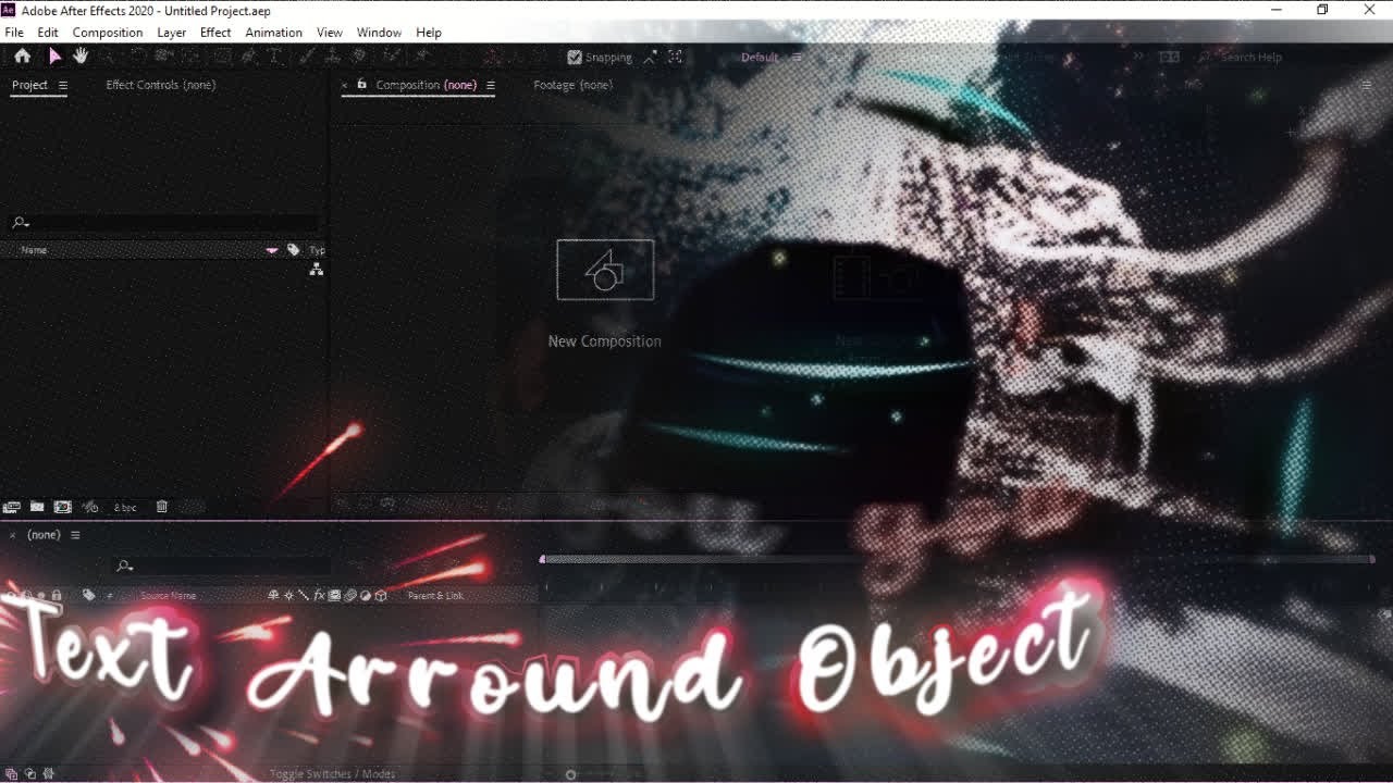 Text Around Object | After Effect Tutorial - YouTube
