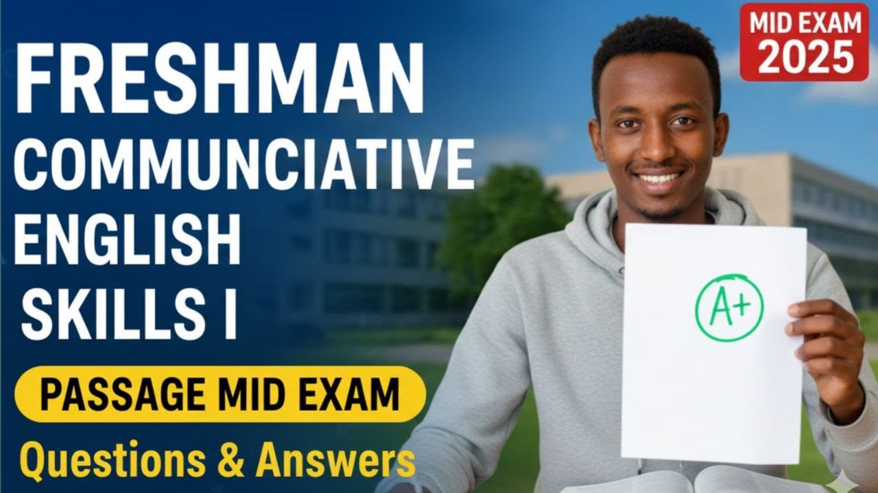 Freshman Communicative English Passage Mid Exam #freshmancourse # ...