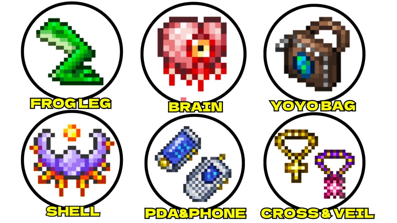 Every USEFUL ACCESSORIES in TERRARIA Explained In 20 Minutes - YouTube