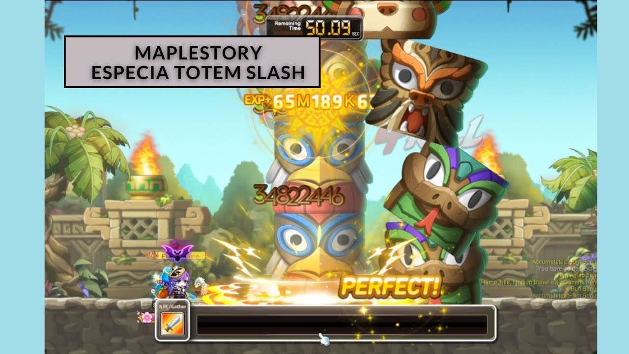 Maplestory Especia's Totem Slash (no commentary) - YouTube