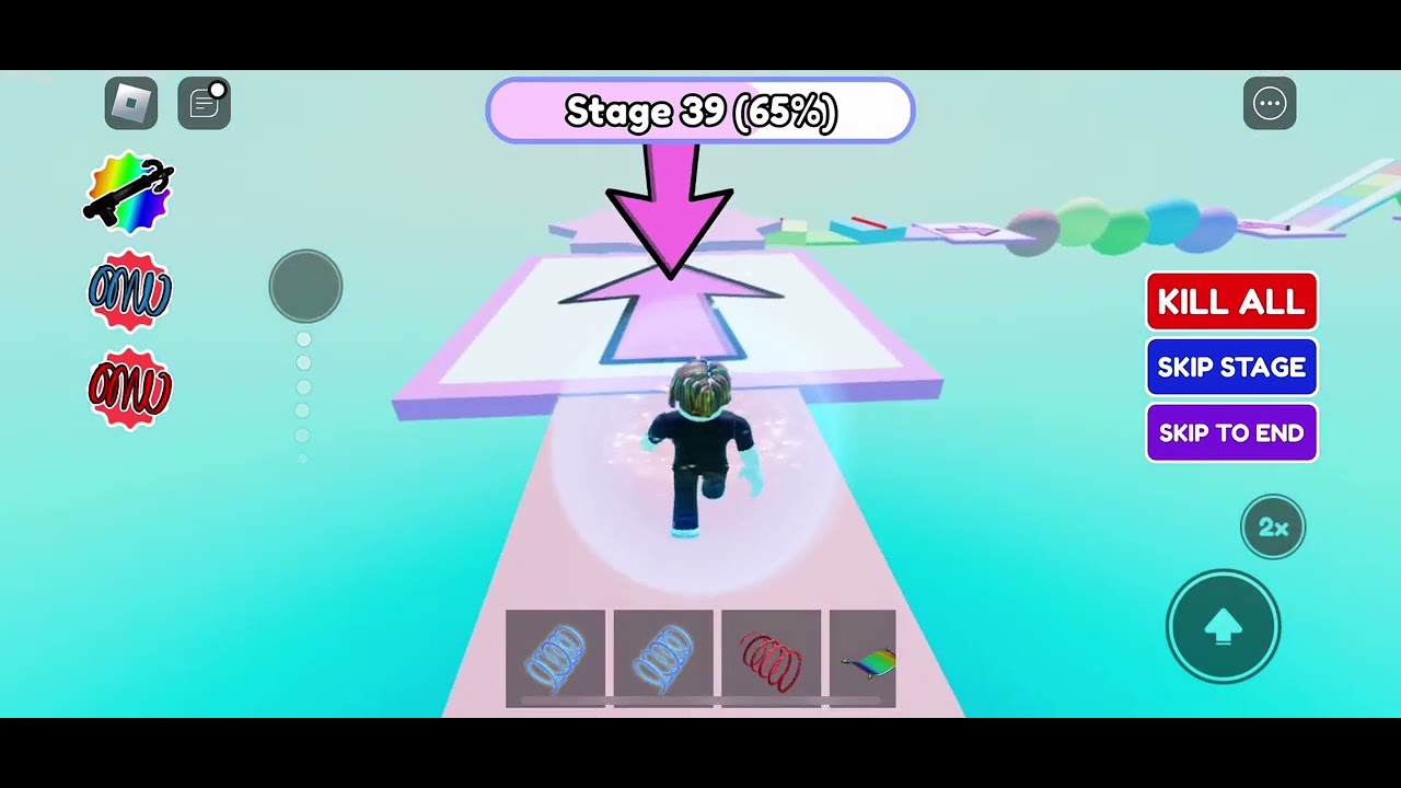 Speed running the obby - YouTube