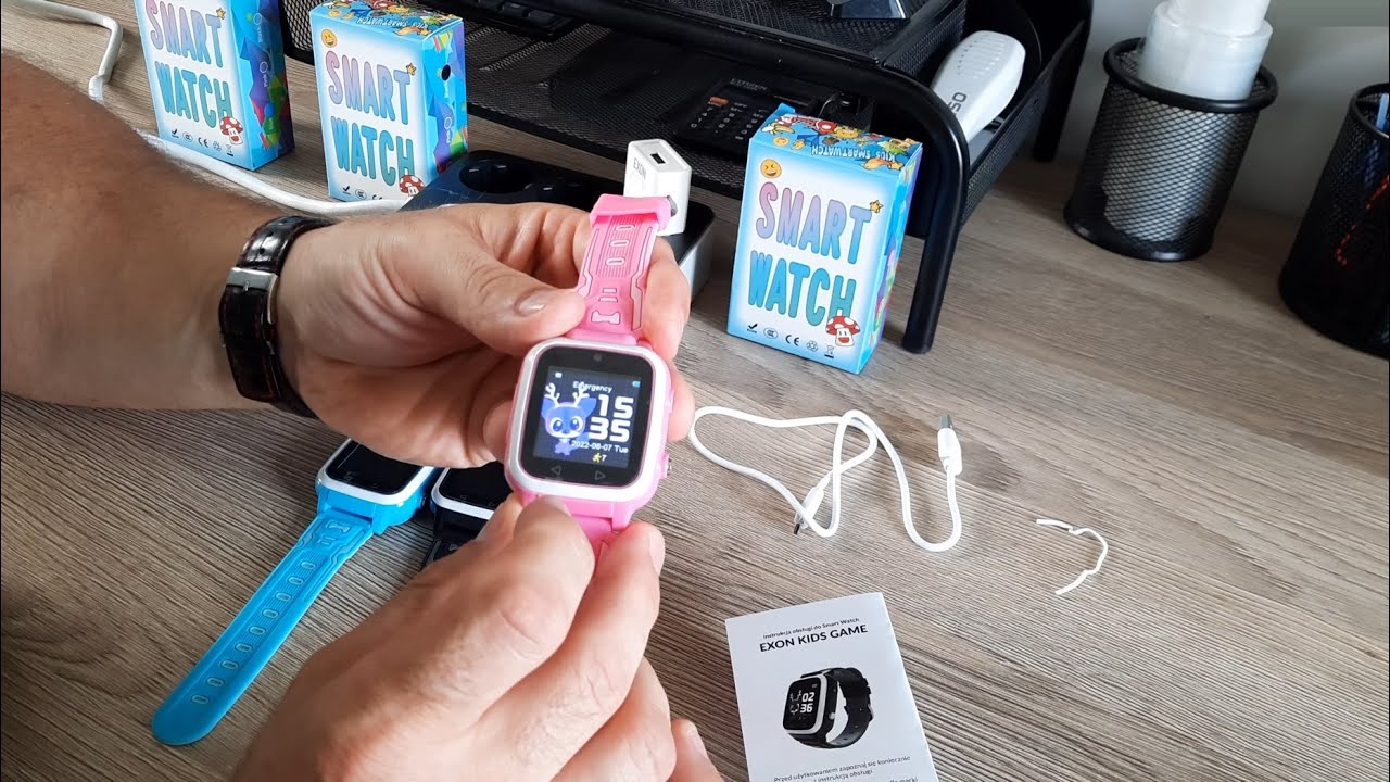 Smartwatch dla dzieci EXON KIDS GAME 24 GRY - CZĘŚĆ 3. Zegarek na kartę ...