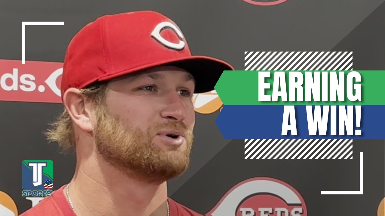 Ben Lively REACTS to EARNING a win for Cincinnati Reds in BULK relief ...