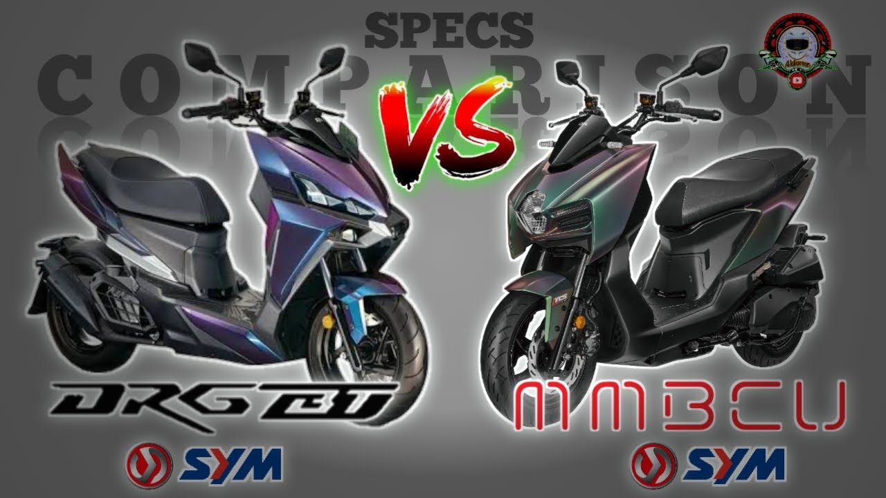SYM DRGBT 160 vs SYM MMBCU 160 SPECS COMPARISON - YouTube