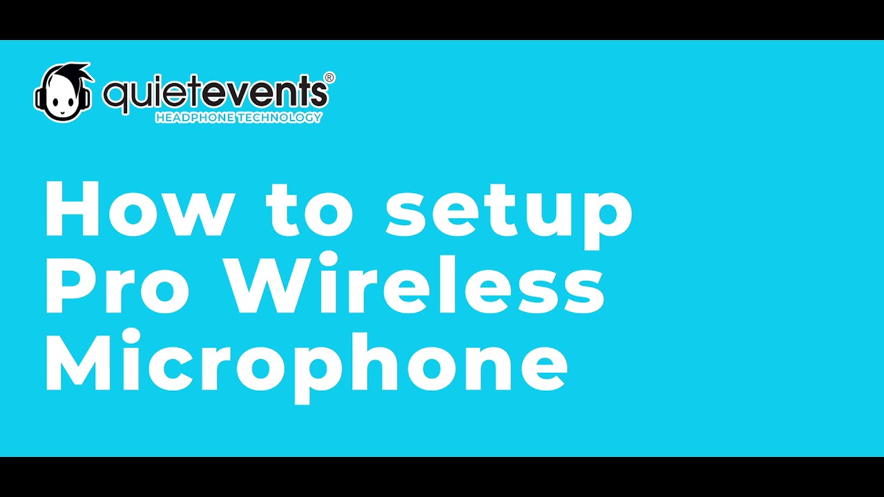 Professional Wireless Microphone Overview and Setup - YouTube
