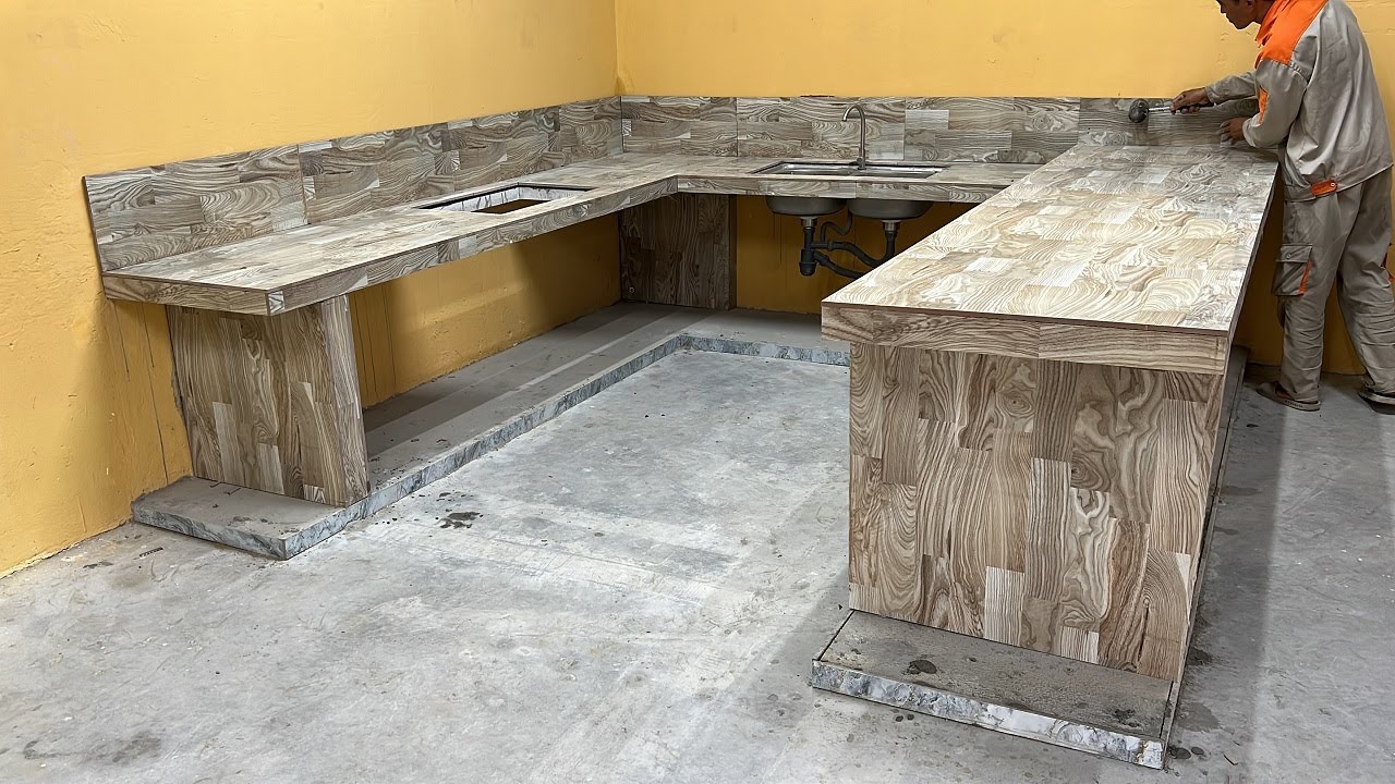 Ideas Design & Construction Kitchen Table Open Modern Luxury With Ceramic Tiles Wood Imitation ...