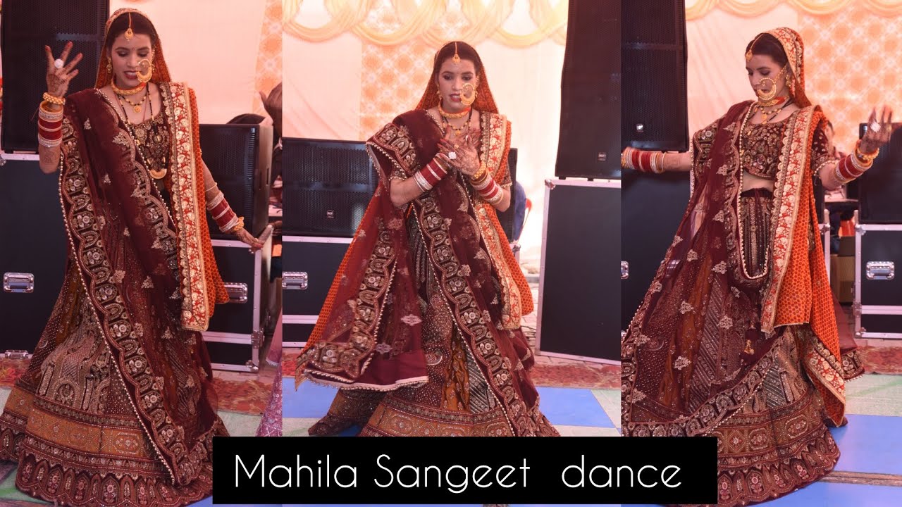 Mahila Sangeet Dulhan ka dance 🩰 mix song uttarakhand wadding function ️ - YouTube