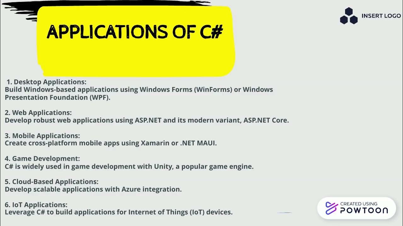 C# (Programming Language) Project 92: 'Introduction to C#' Created by Trishanth Kumar - YouTube