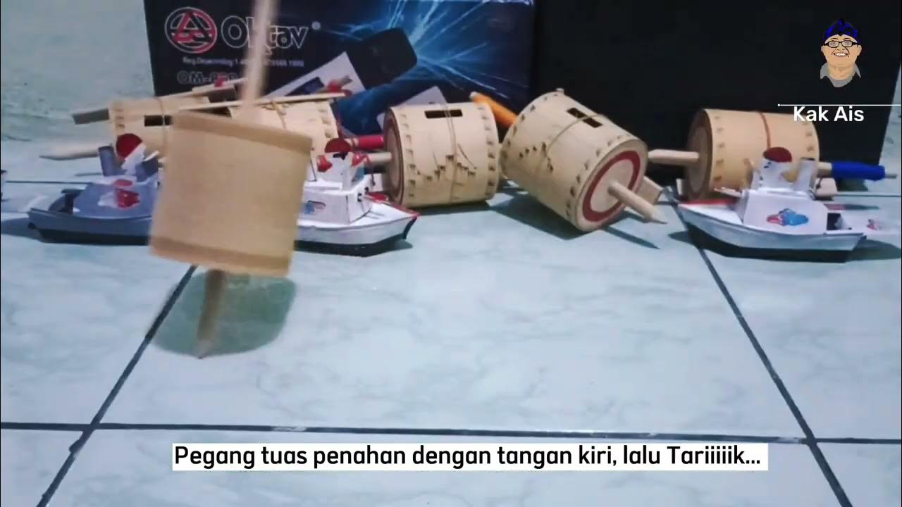 Tutorial Bermain Gasing Bambu - YouTube