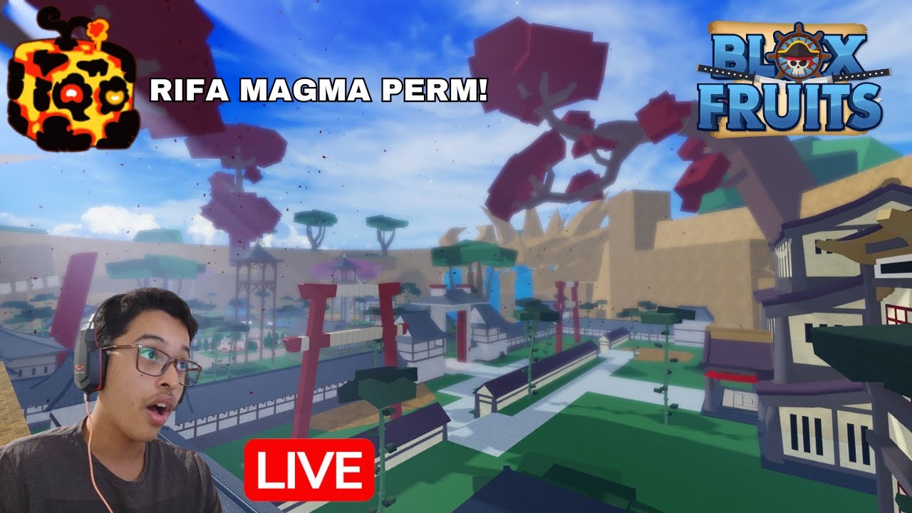 RIFA MAGMA PERM 👀 BLOX FRUITS AO VIVO 🔥 CAÇANDO LEVIATHAN 🔥 - YouTube