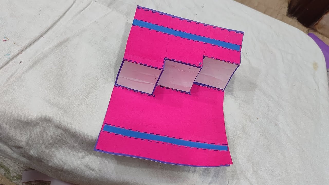 Pop up stairs card#cardcreations # - YouTube